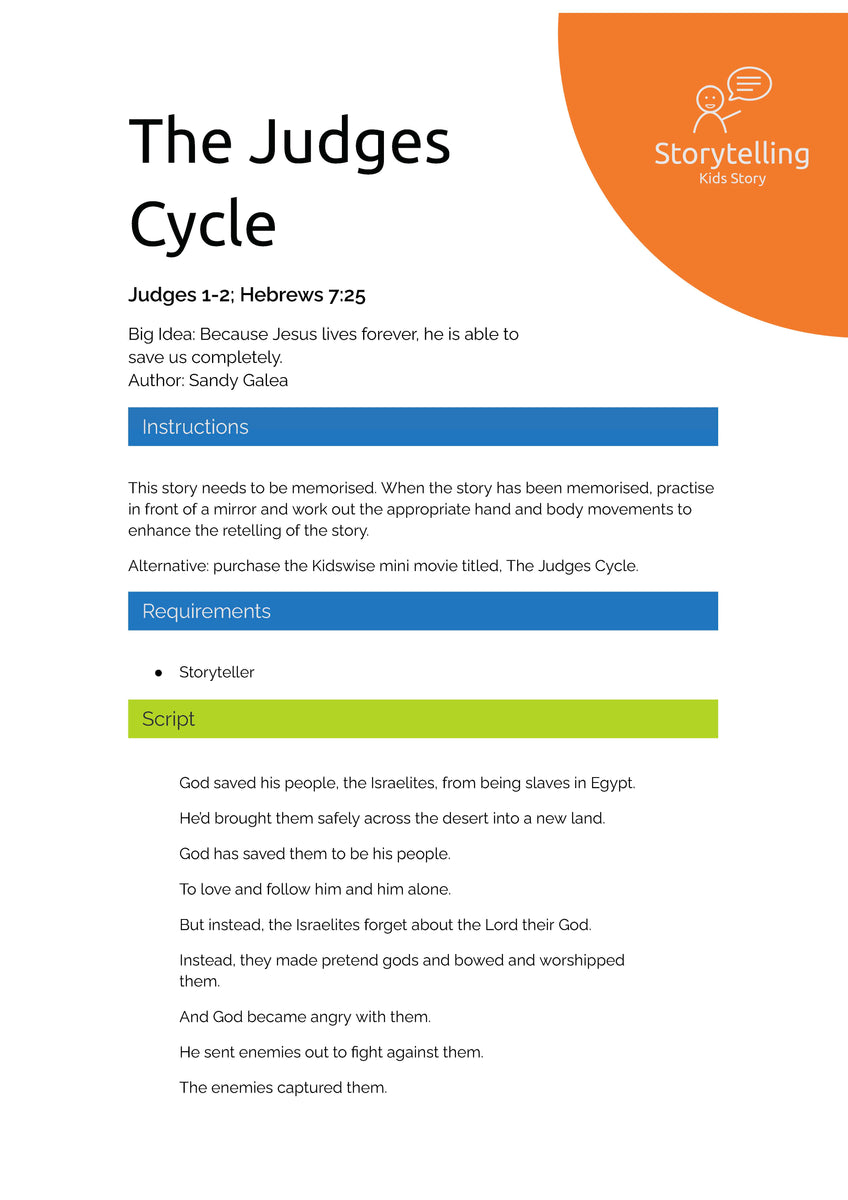 The Judges Cycle – Kidswise