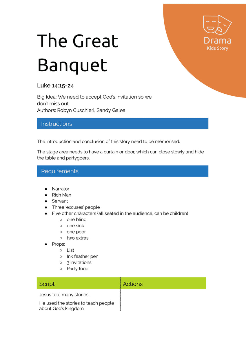 The Great Banquet – Kidswise
