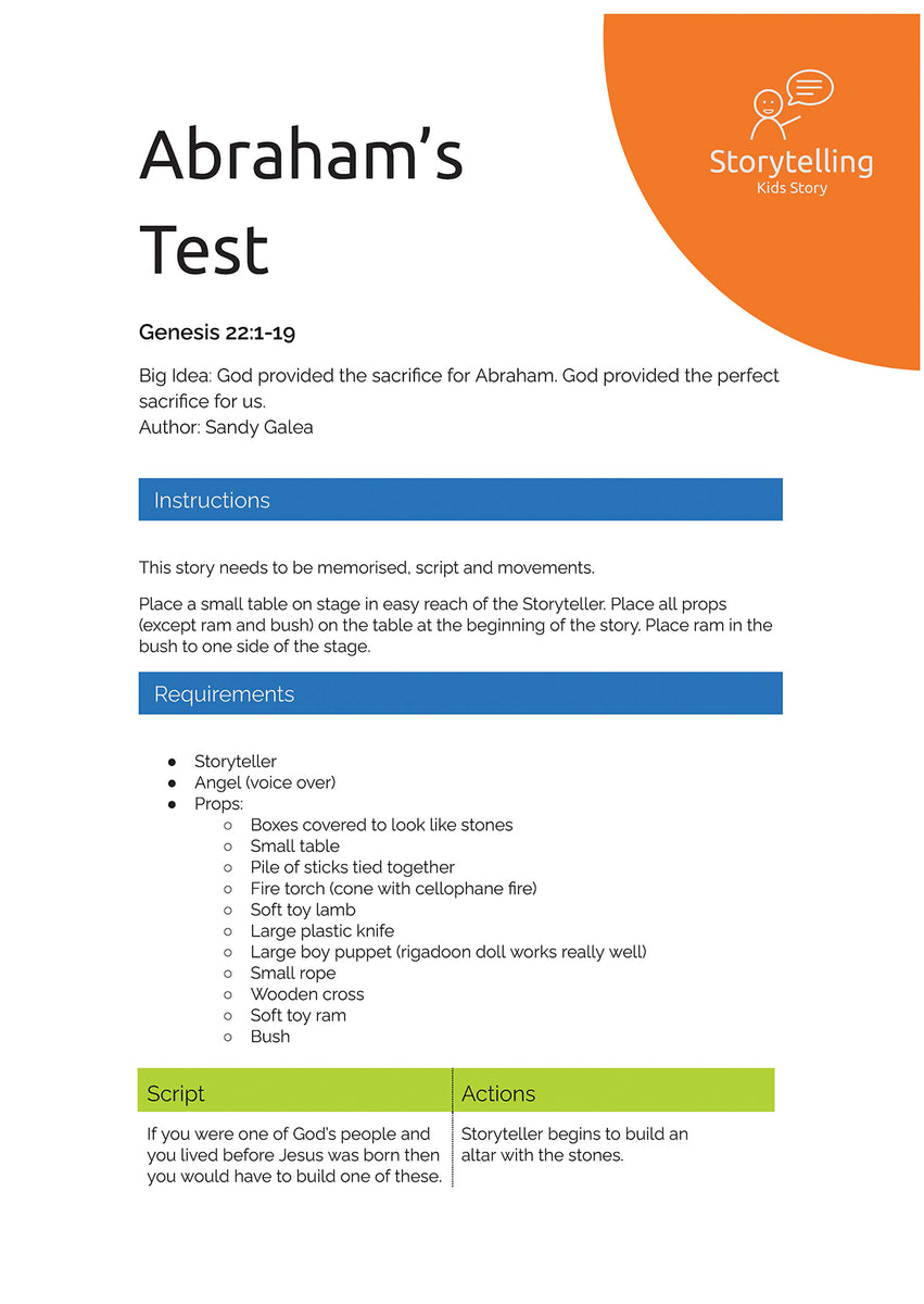 Abraham's Test – Kidswise