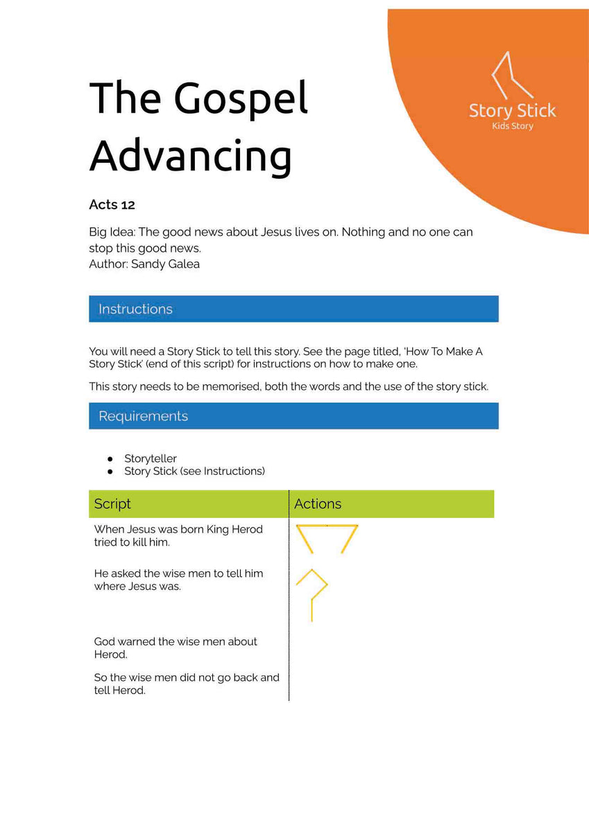 The Gospel Advancing – Kidswise