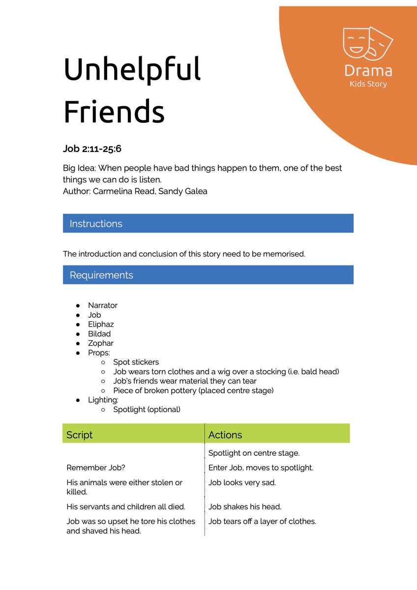Unhelpful Friends – Kidswise