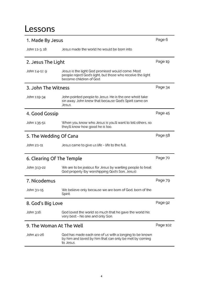 Making The Father Known - 9 Lessons – Kidswise