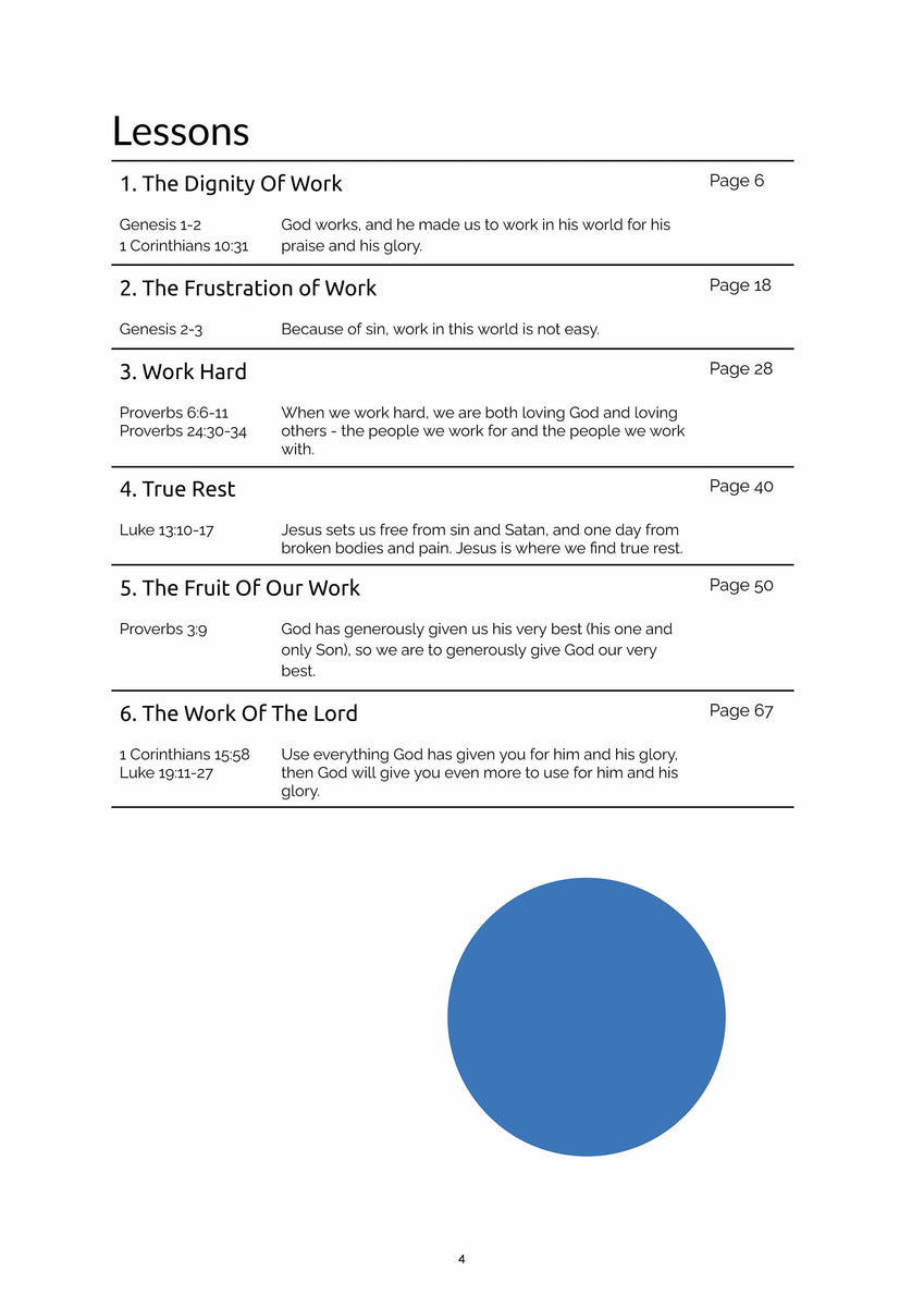 Work & Rest - 6 Lessons – Kidswise