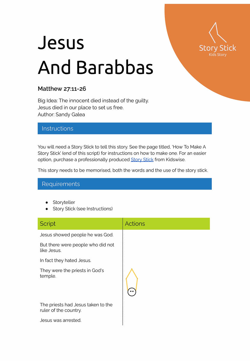 Jesus And Barabbas – Kidswise