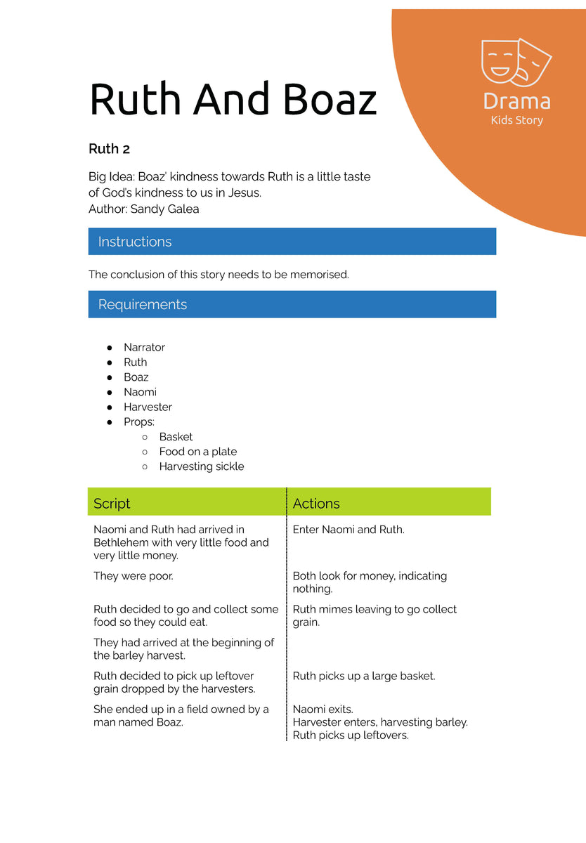 Ruth And Boaz – Kidswise