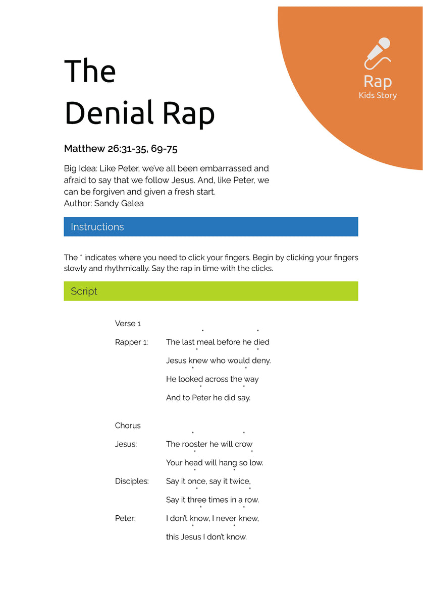 The Denial Rap – Kidswise