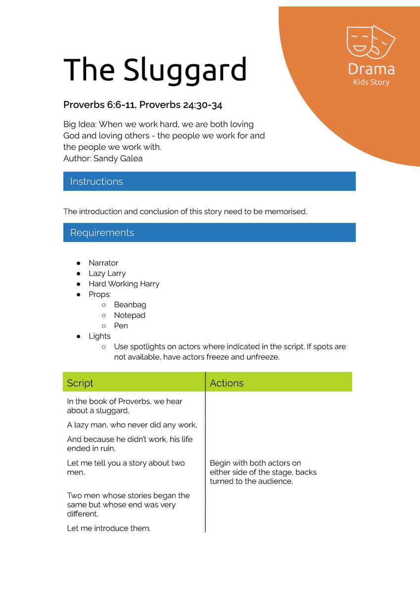 The Sluggard – Kidswise