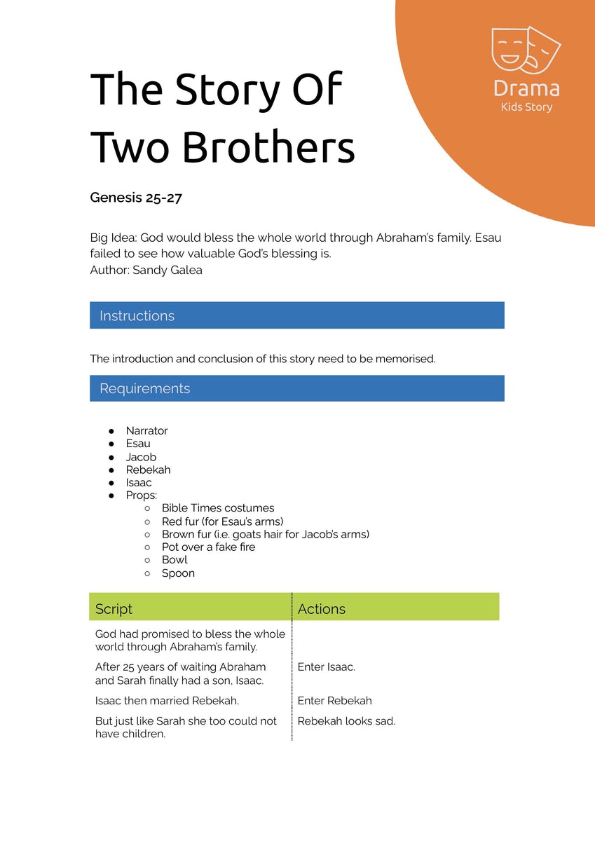 The Story Of Two Brothers – Kidswise