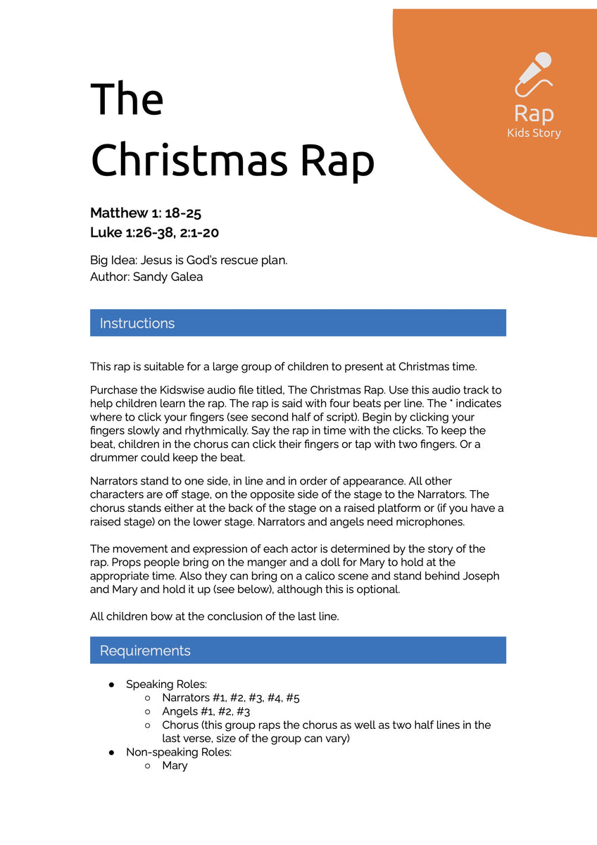 The Christmas Rap – Kidswise