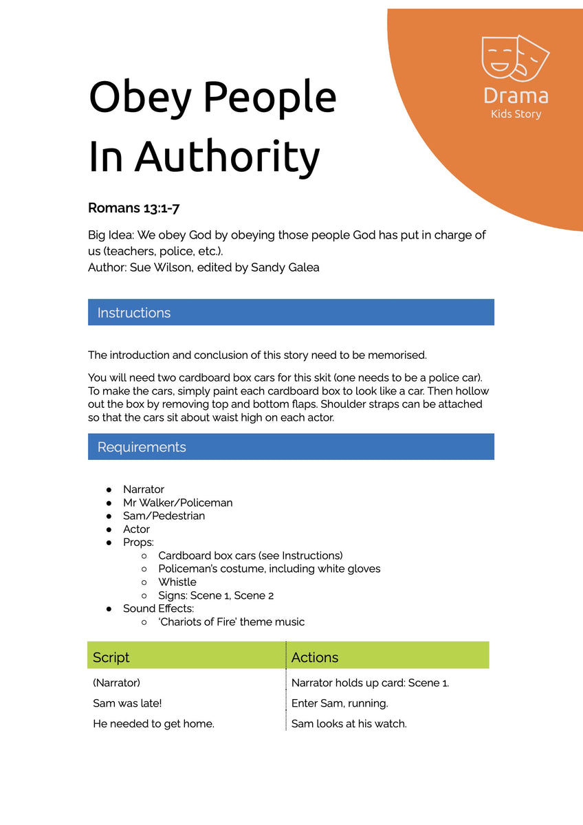 Obey People In Authority – Kidswise